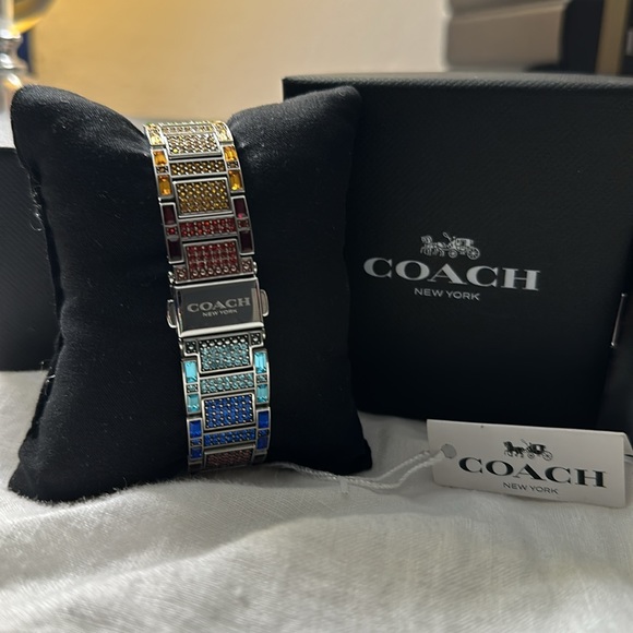 Coach | Accessories | Coach Cary Multicolored Crystal Watch | Poshmark